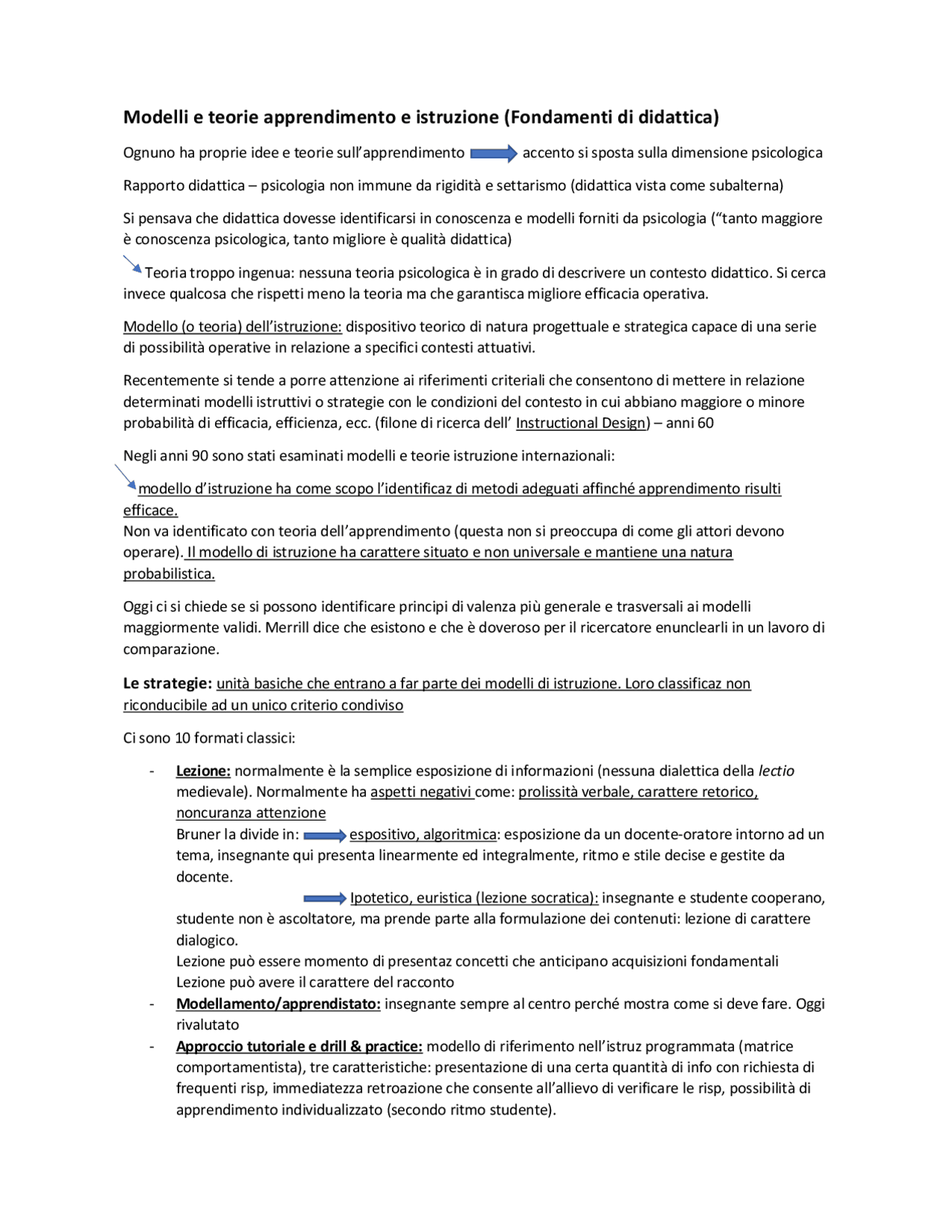 Strategie Didattiche Appunti Di Didattica Generale E Speciale Docsity