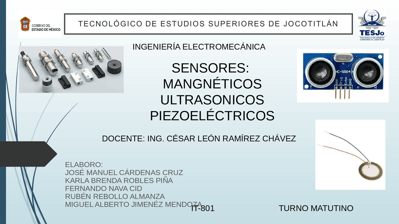 SENSORES MAGNÉTICOS Y ULTRASONICOS | Esquemas y mapas conceptuales de ...