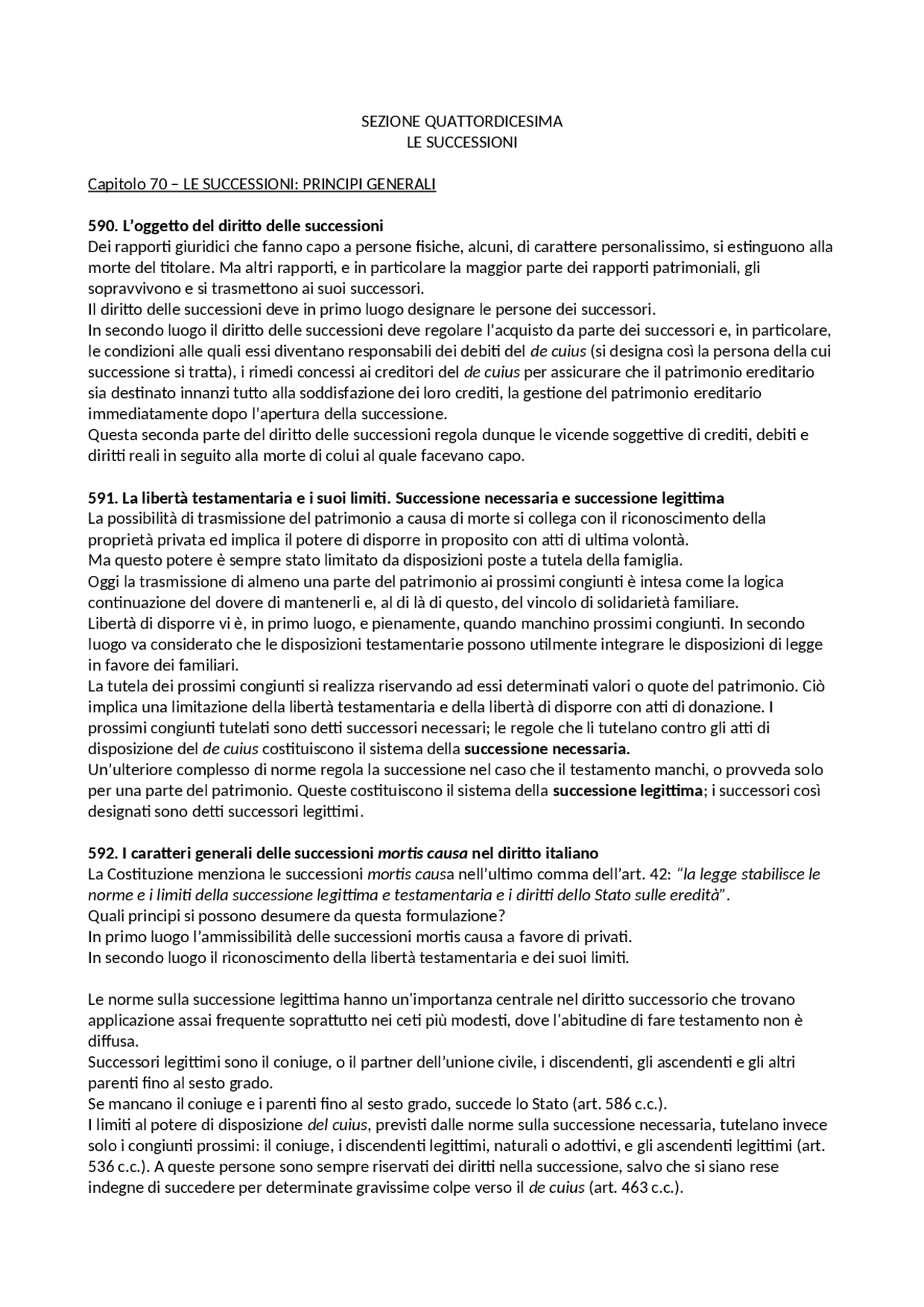 Sezione 14 Trimarchi Docsity