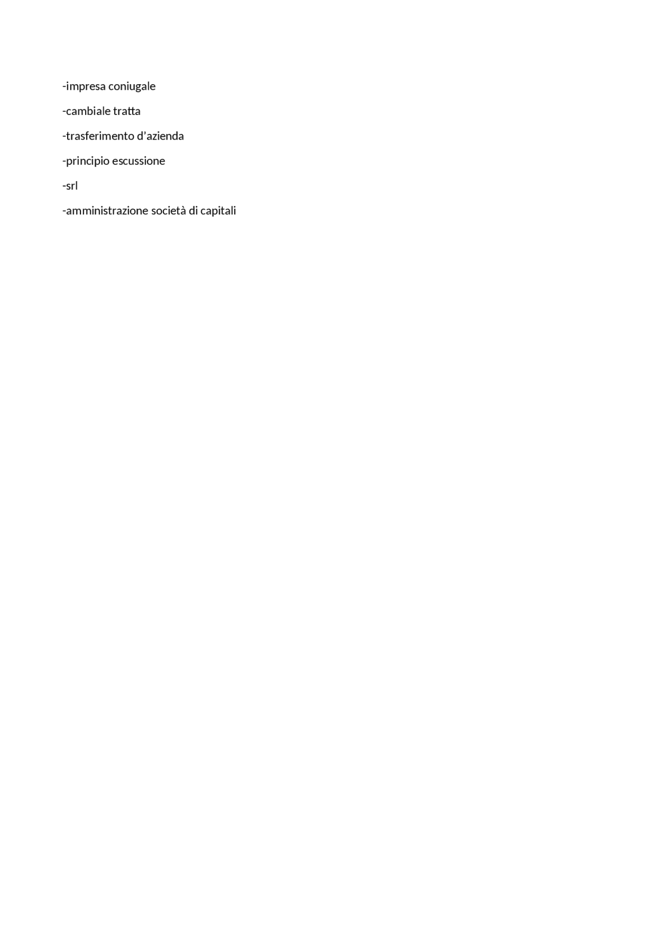 Domande Diritto Commerciale Docsity