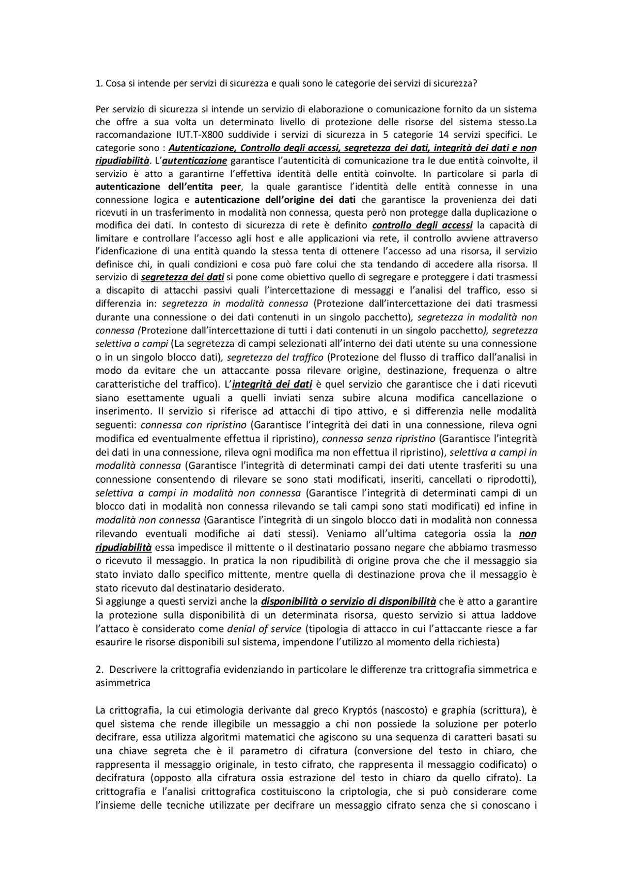 Elaborato Sicurezza Dei Sistemi Informatici Docsity
