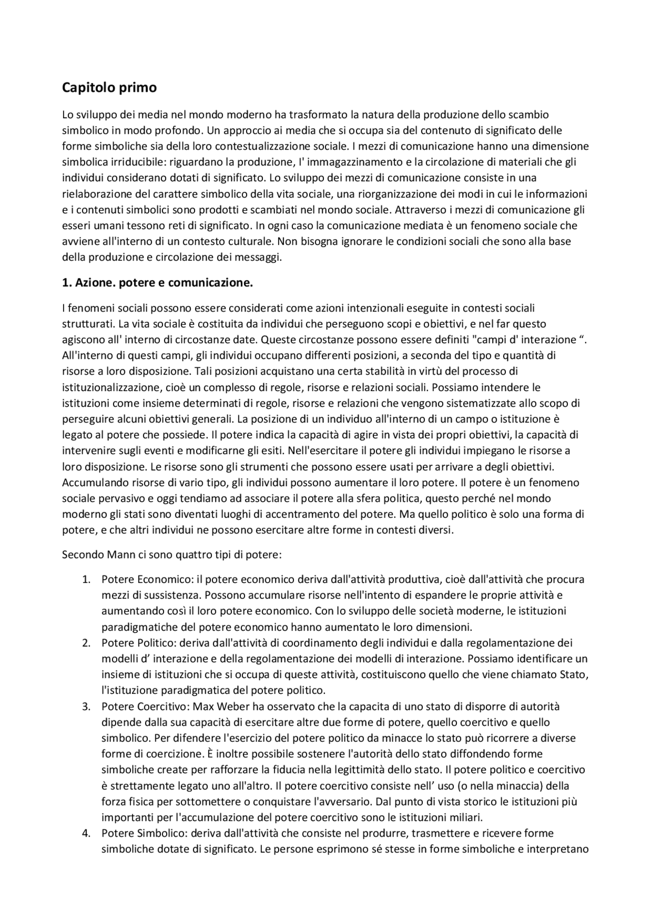 Mezzi Di Comunicazione E Modernità Docsity