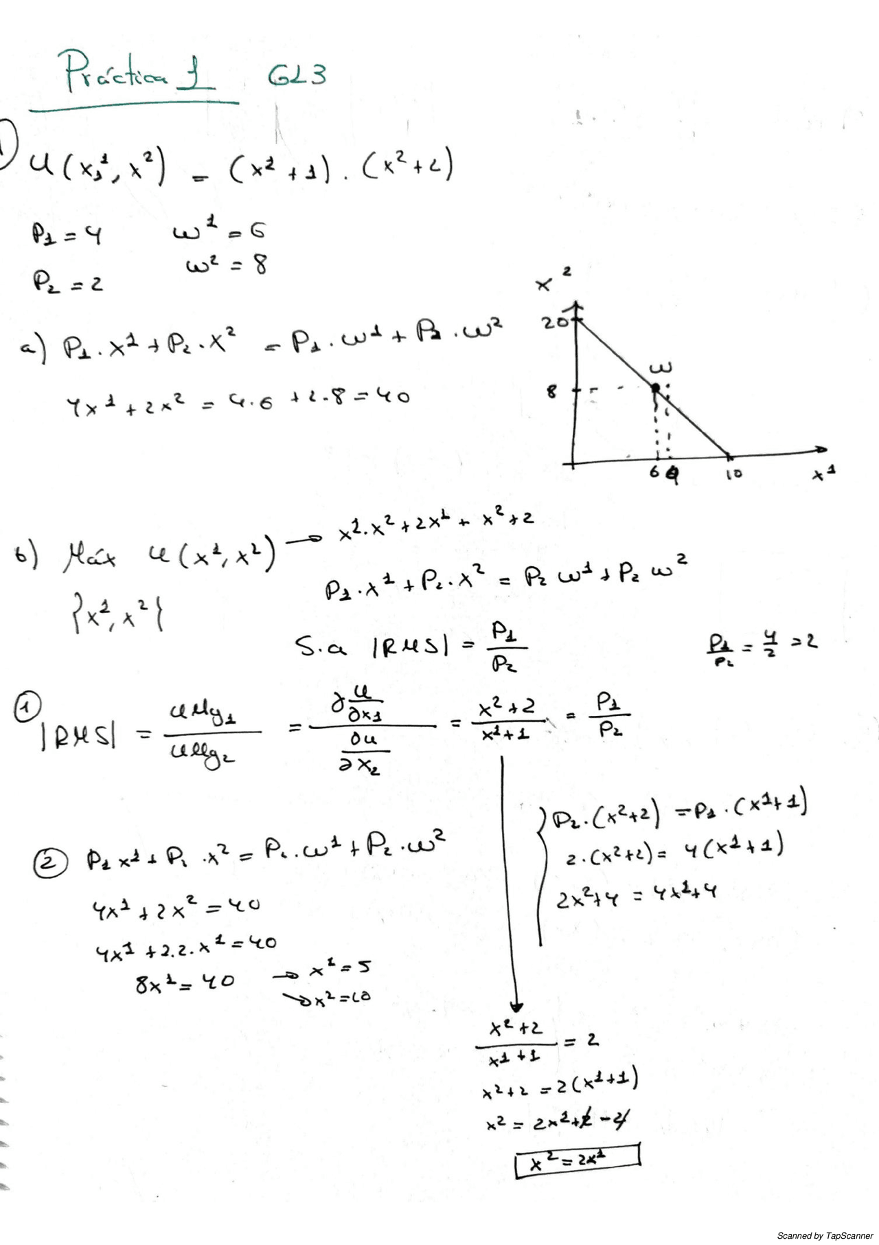 Ejercicio Microeconomía Docsity