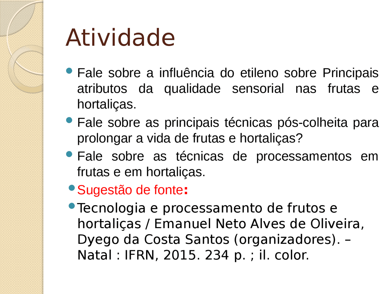 Aulas De Pós Colheita Docsity