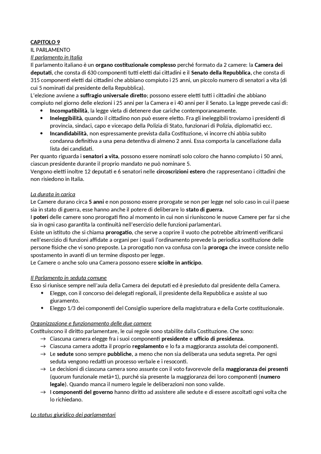 Riassunto Cap9 Diritto Pubblico Docsity