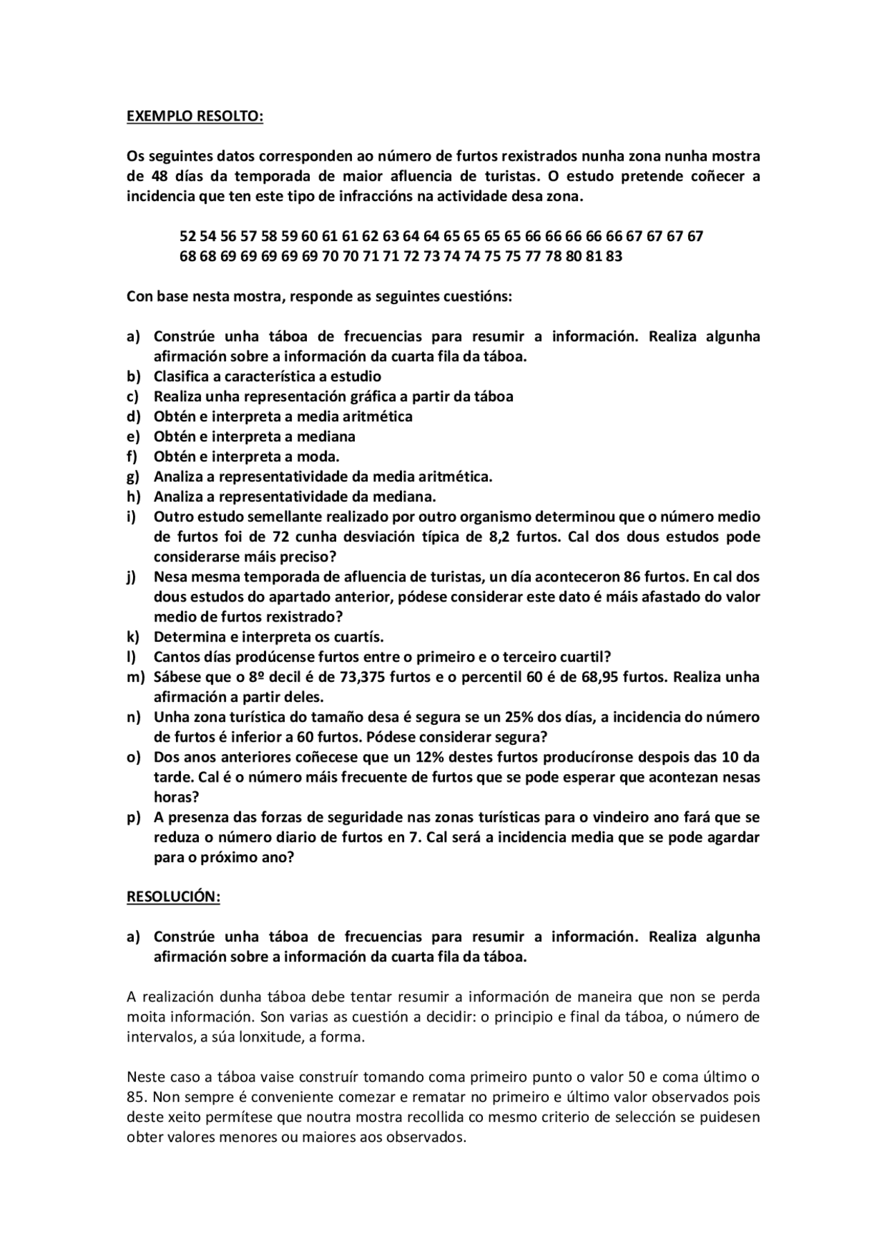 Ejercicios Resueltos Ejercicios De Estadística Docsity