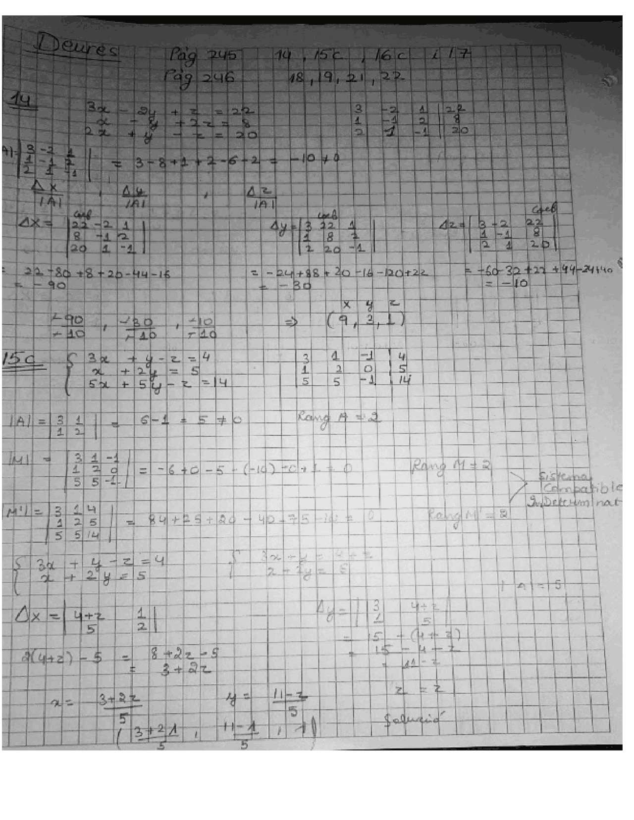 Homework Of Maths Matrices Docsity