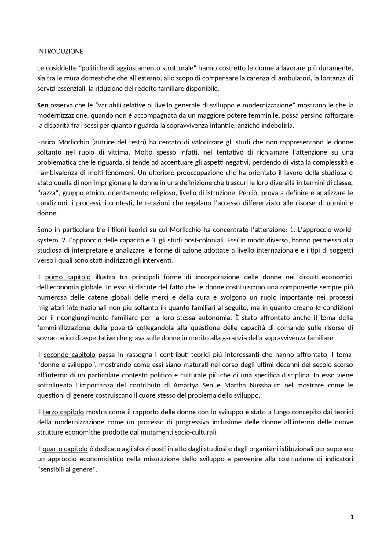 Meno Della Meta Del Cielo Riassunto Docsity