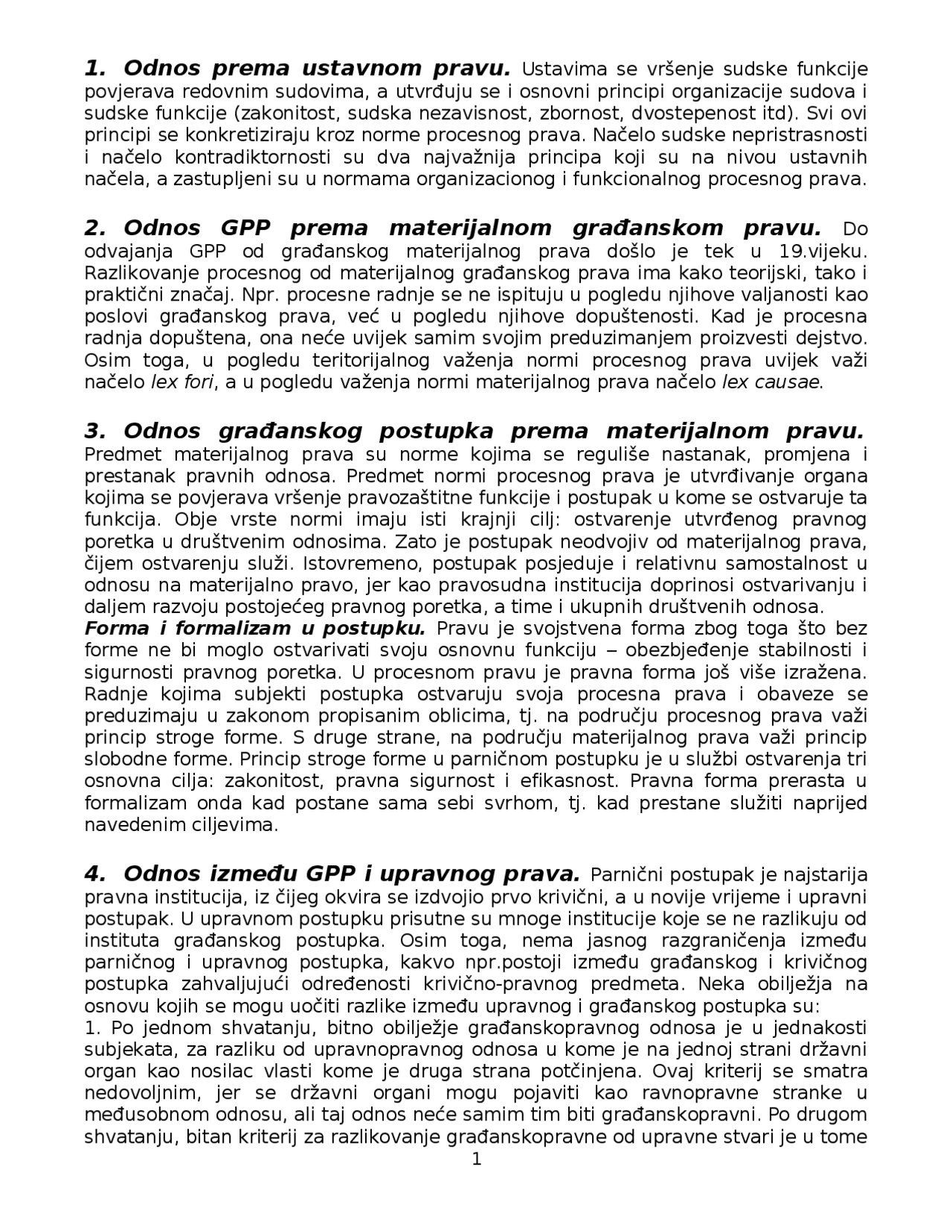 Građansko Procesno Skripta Rezime Predlog Građansko Procesno Pravo