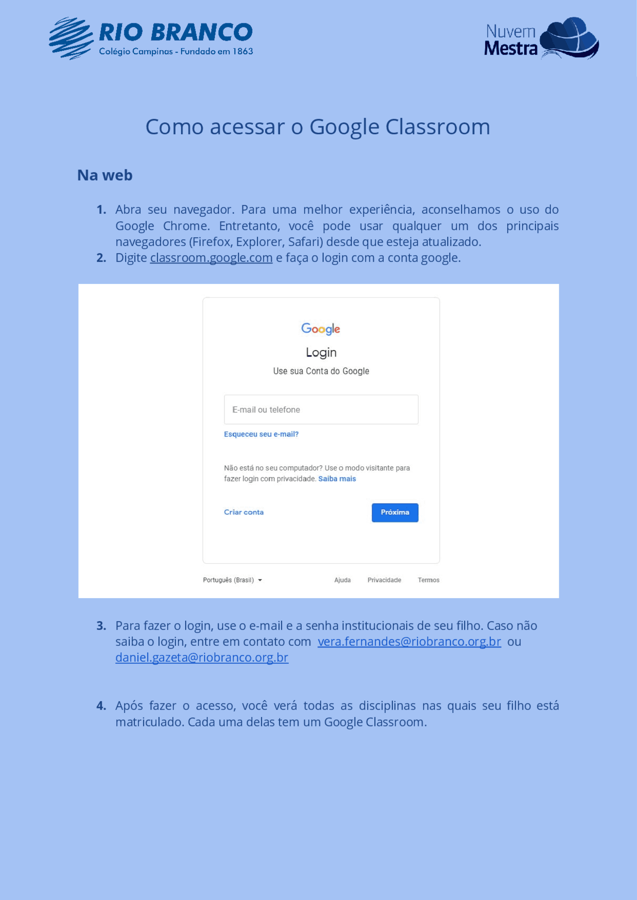 Como usar o Google Classroom - Docsity