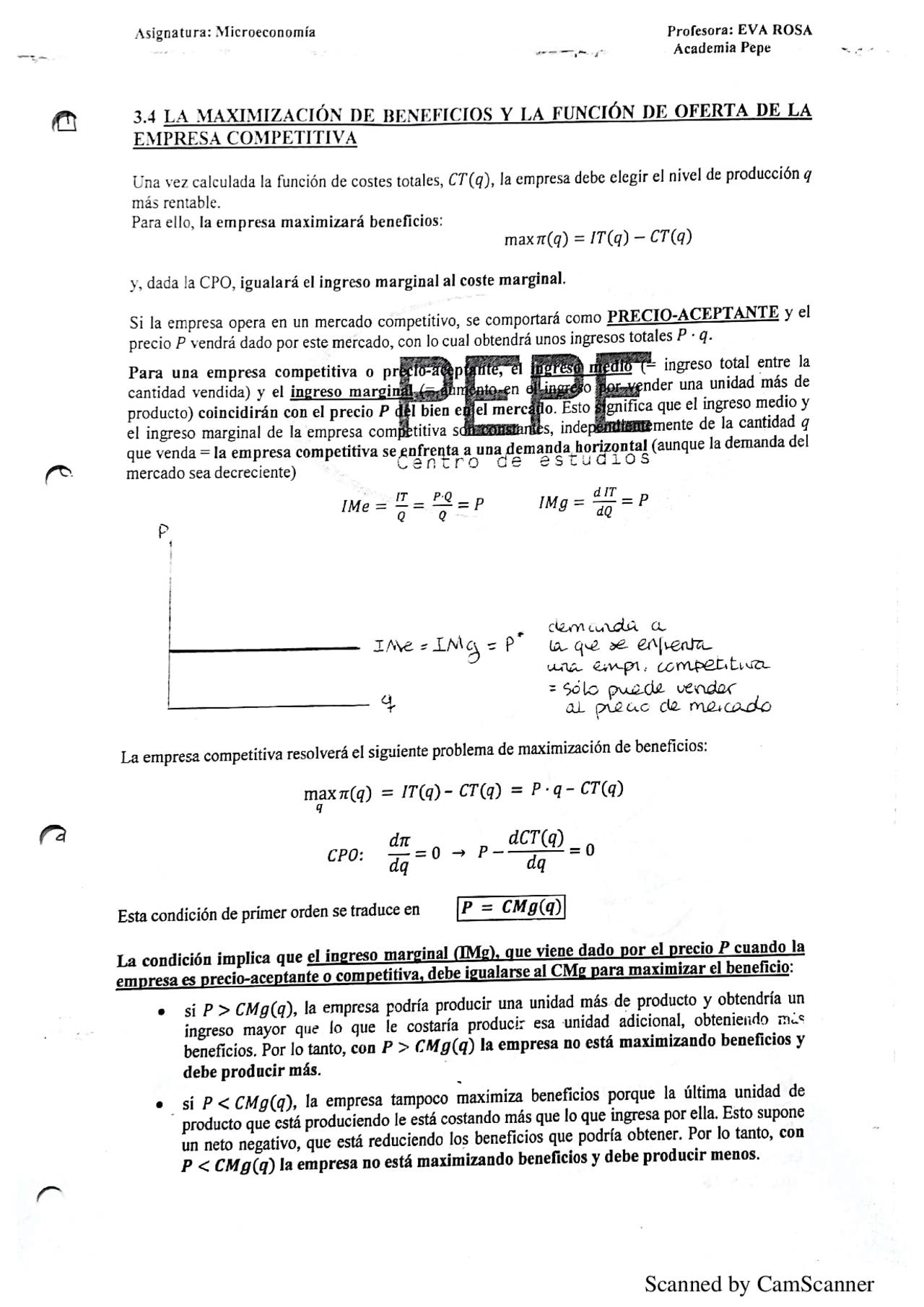 Apuntes Examen MicroeconomÍa Docsity