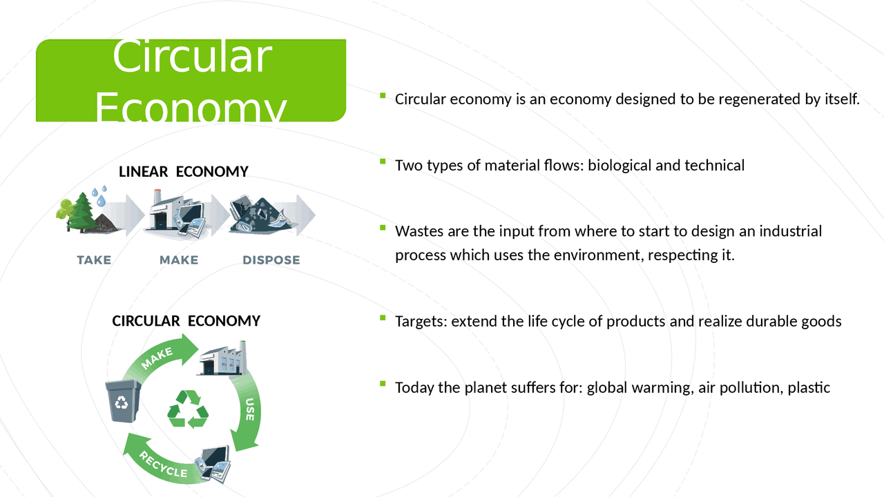 Presentazione powerpoint su circular economy | Tesine universitarie di ...