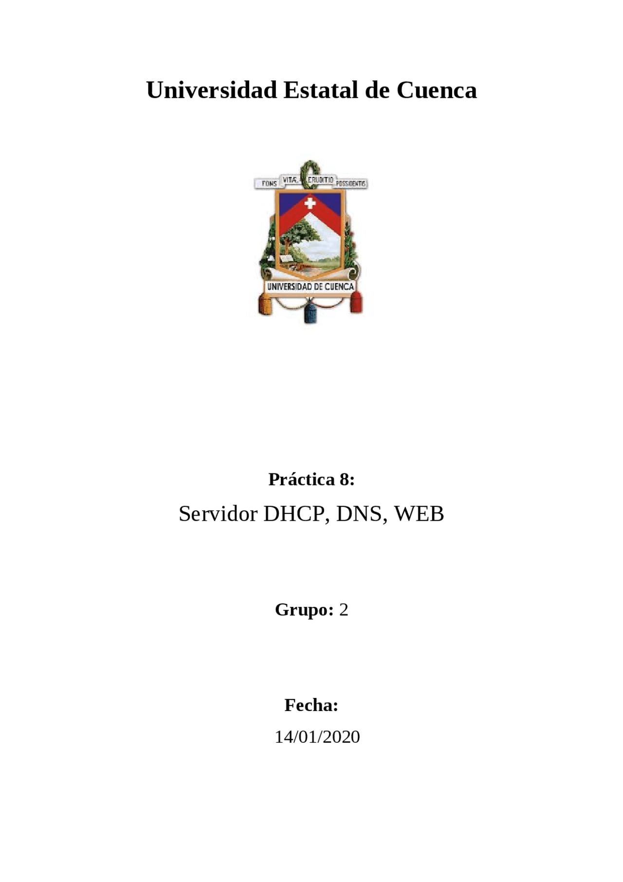 Práctica Sobre Servidor Dhcp Dns Web Docsity