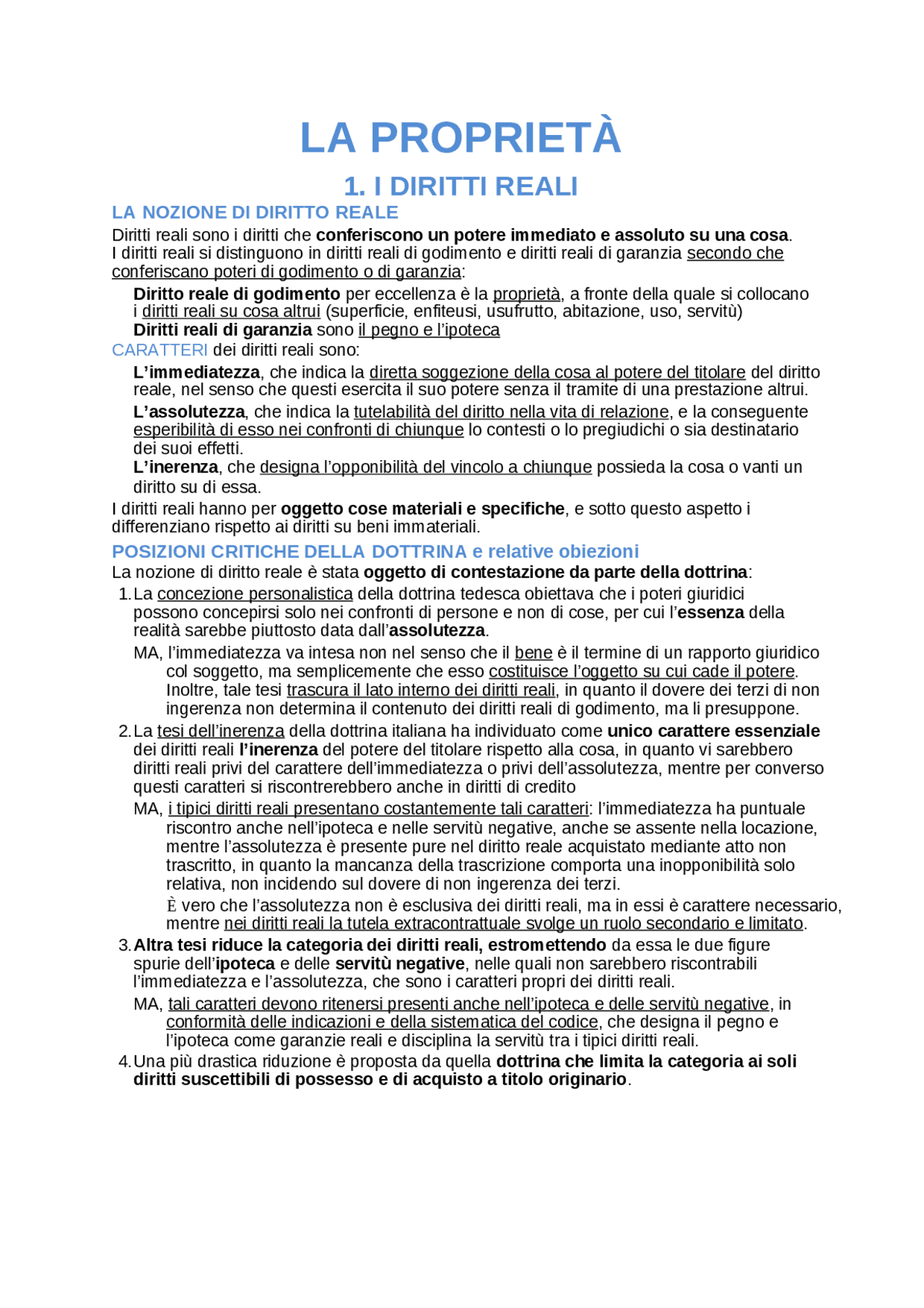 Cm Bianca Diritto Civile Vol 6 La Proprietà Docsity