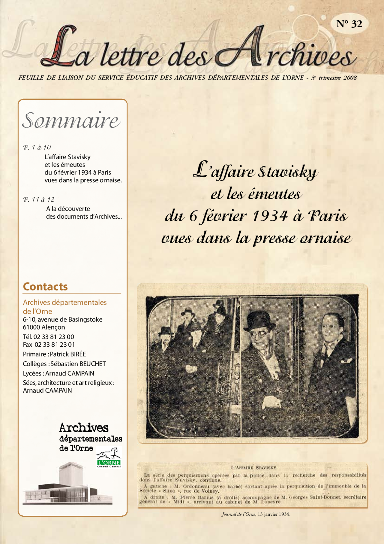 L’affaire Stavisky et les émeutes du 6 février 1934 à Paris vues dans ...