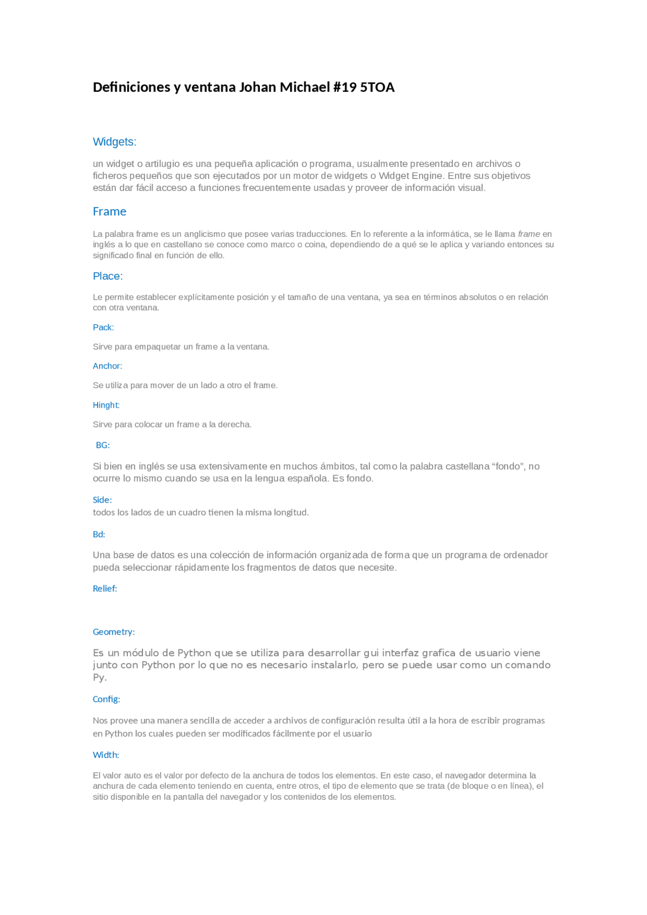 Ejercicios de python - Docsity
