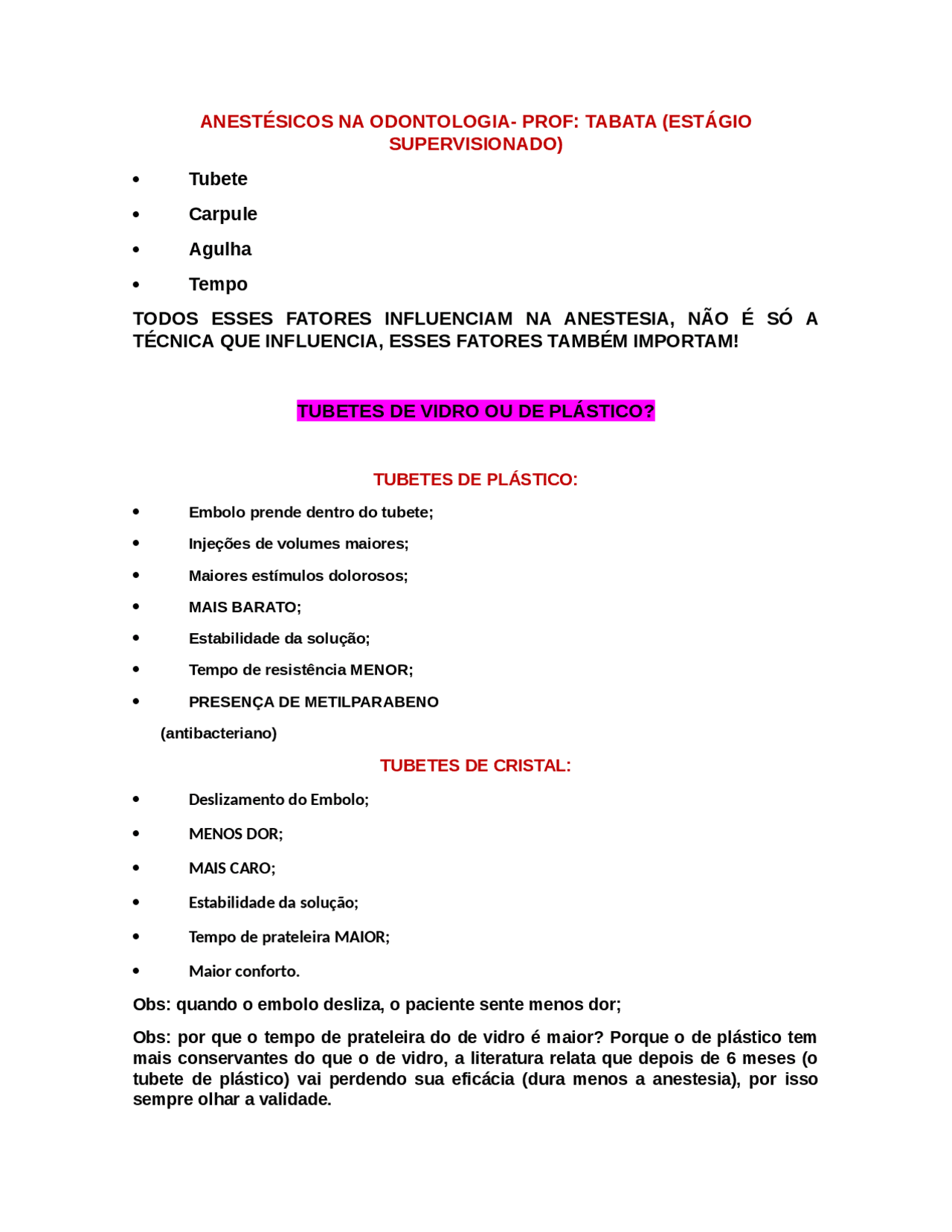 Resumo De Anestésicos Locais Resumos Anestesiologia Docsity