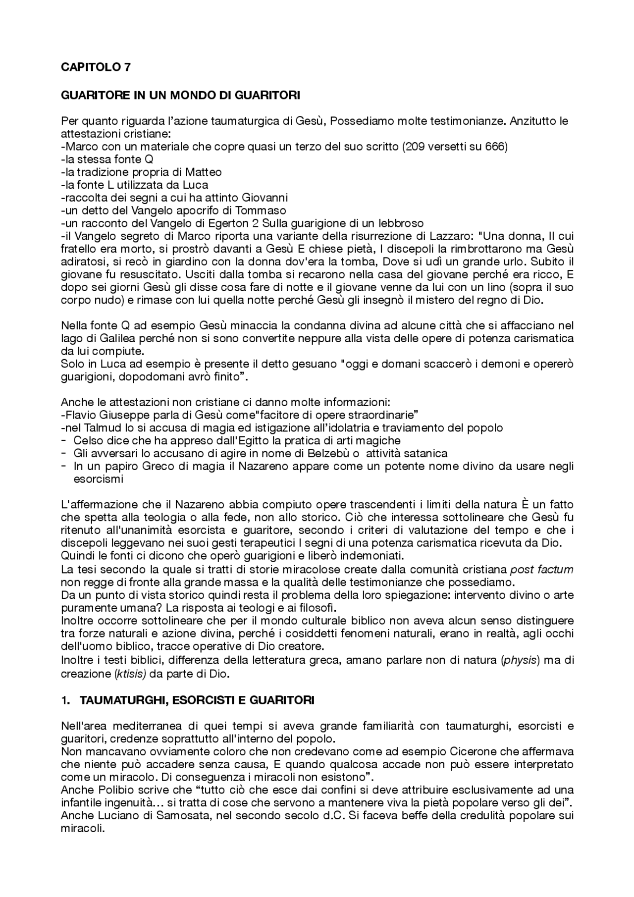 Storia Del Cristianesimo Docsity