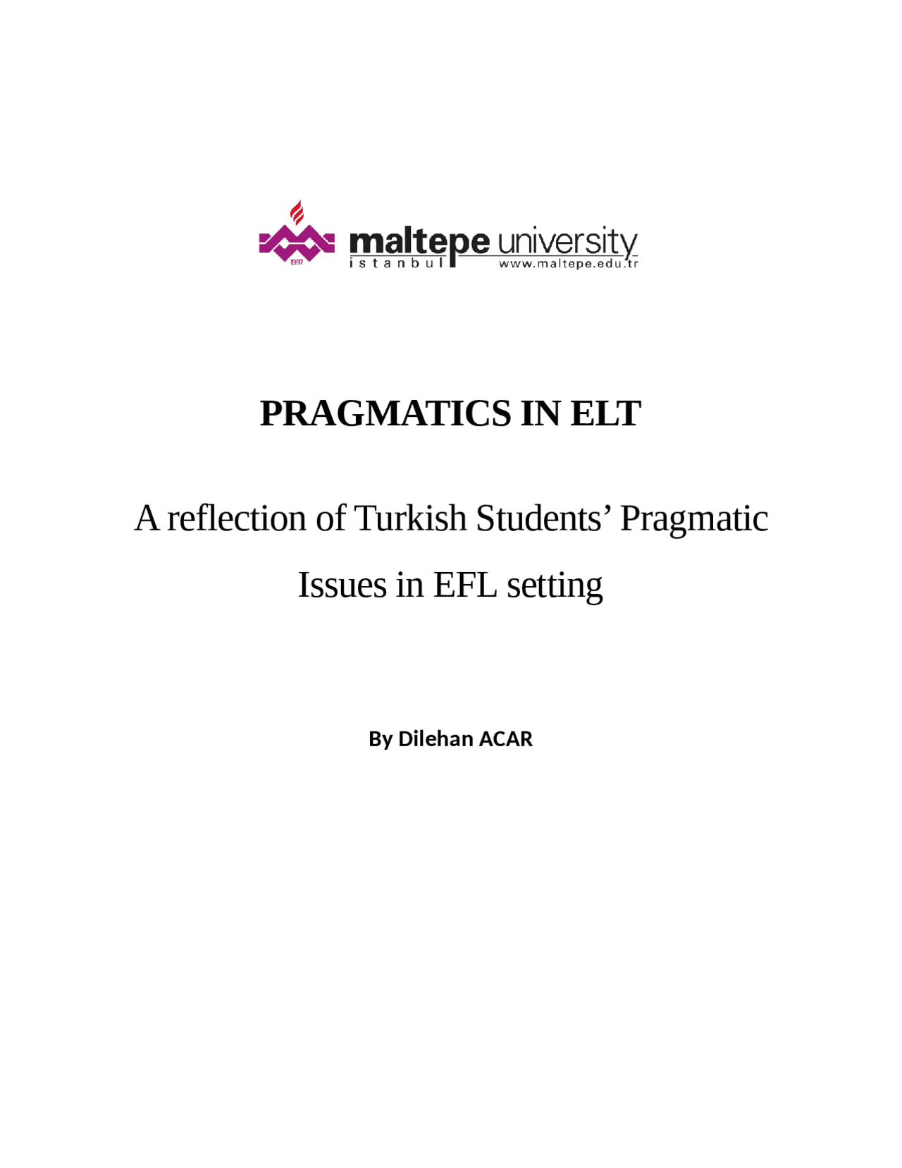 Pragmatics In English Language Teaching Docsity