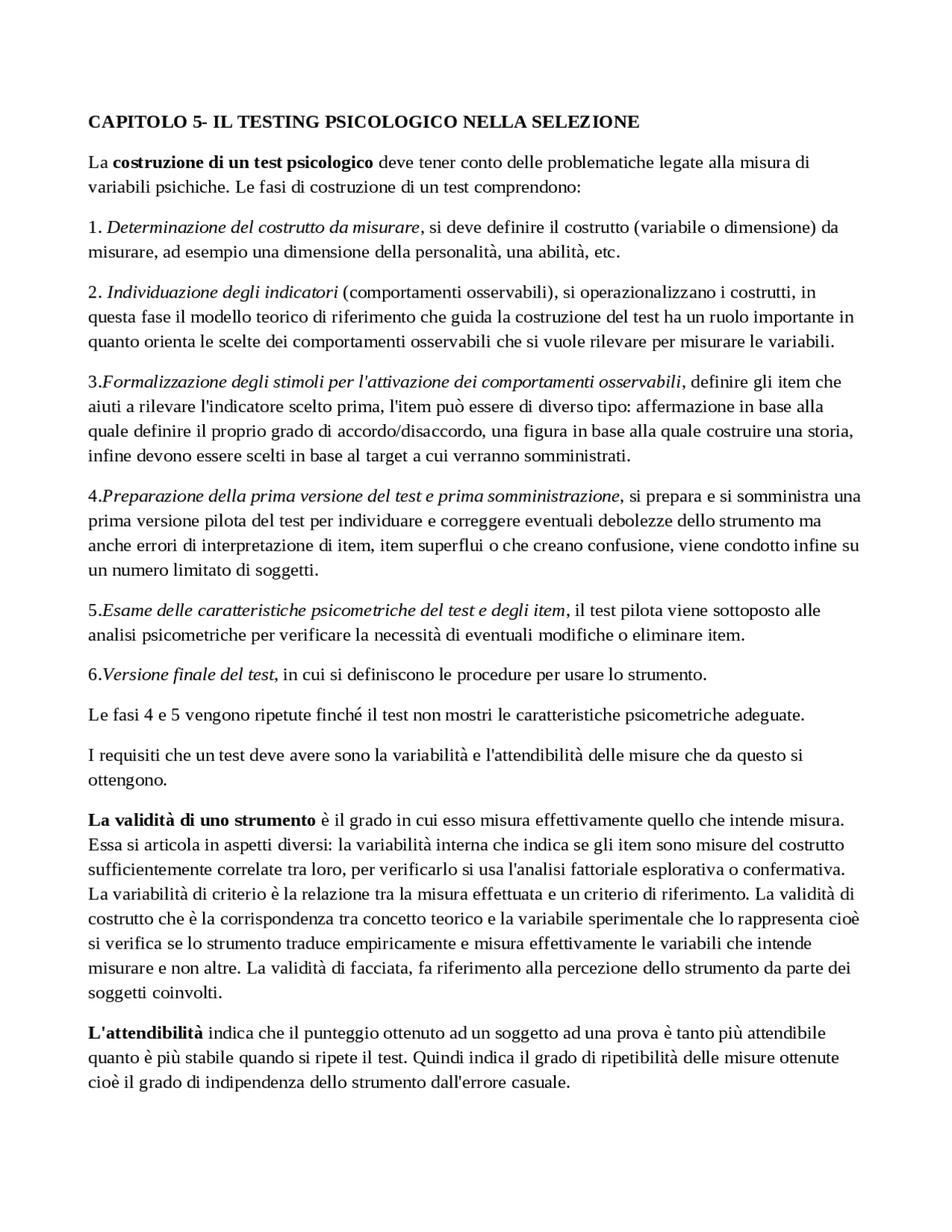 Selezione Del Personale Docsity