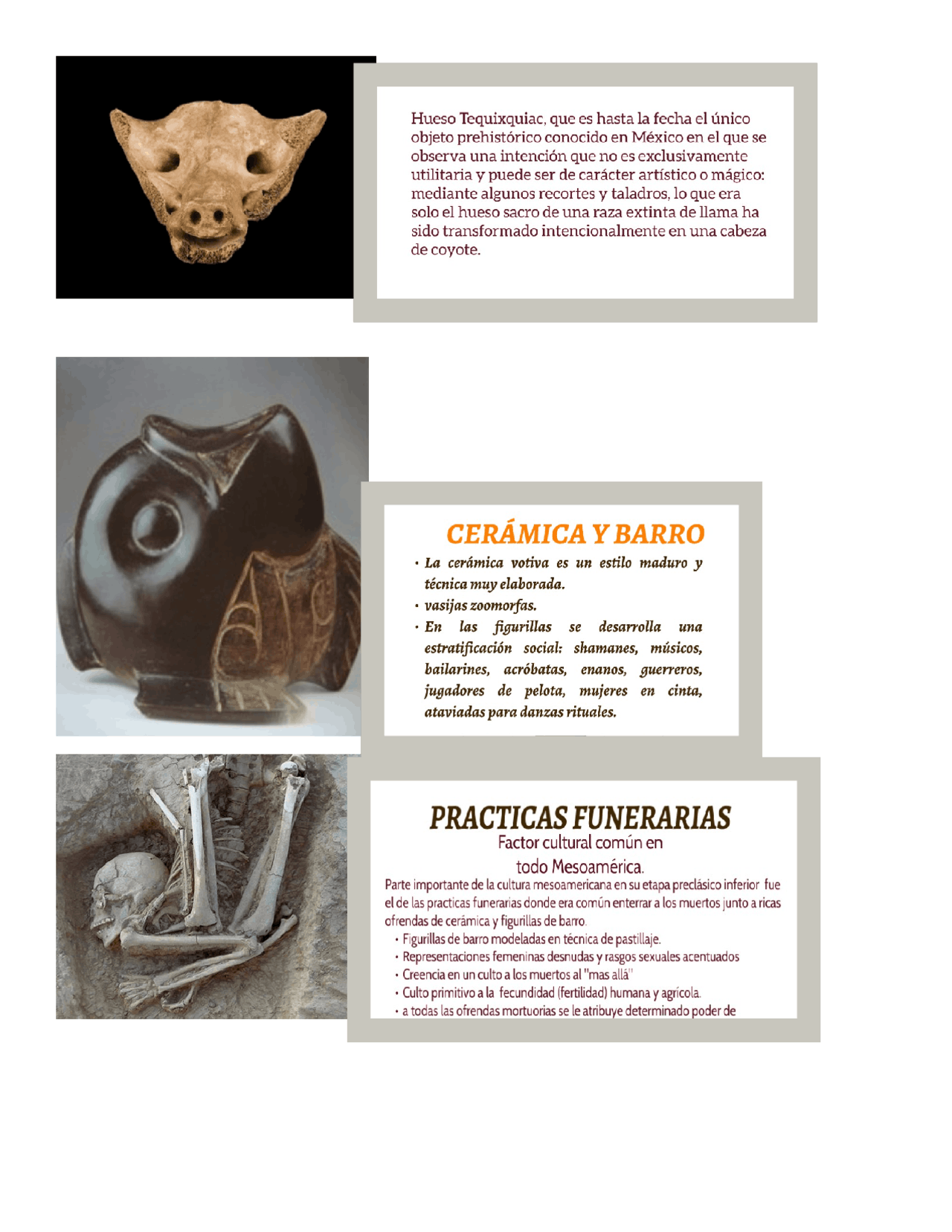 Introducción de las primeras aldeas en México - Docsity