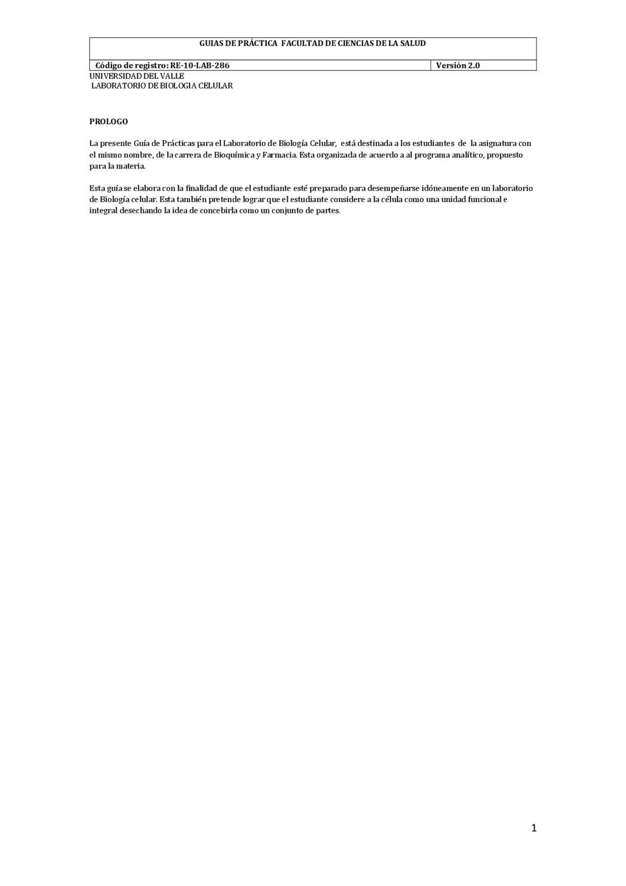 Guía De Laboratorio Bioquímica Docsity