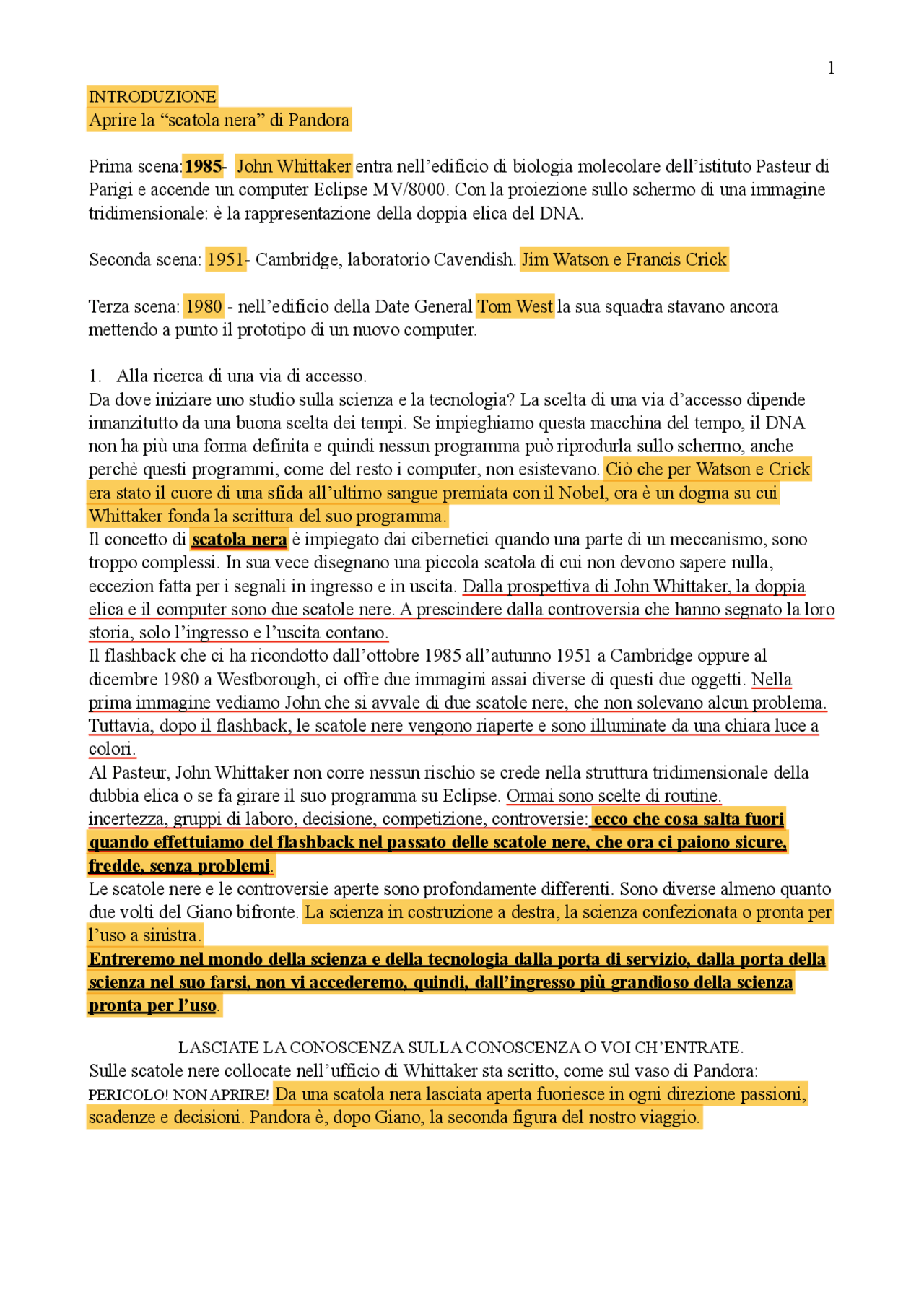 Riassunto Di Scienza In Azione Di Latour Introduzione E Primo