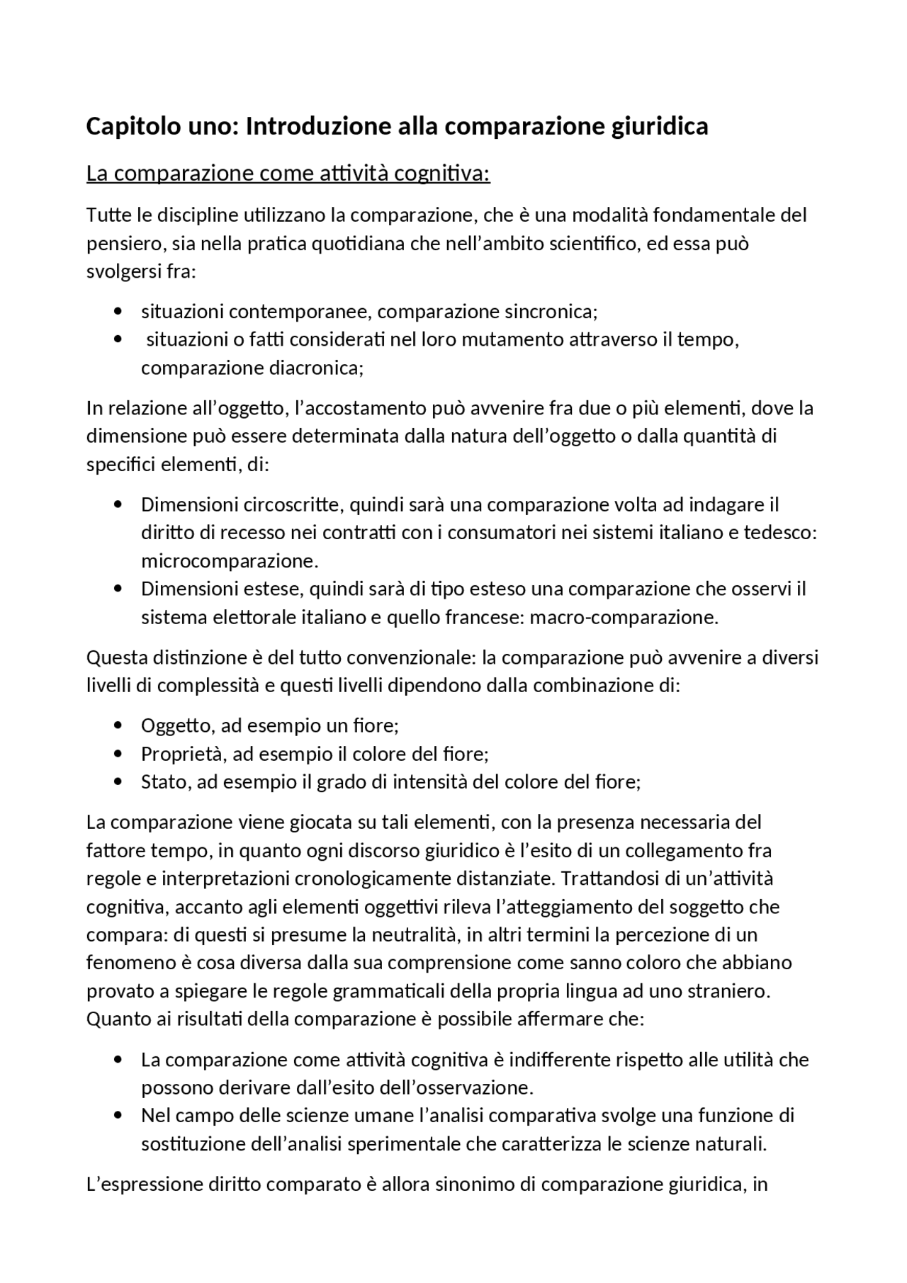 Riassunti Sistemi Giuridici Comparati Docsity