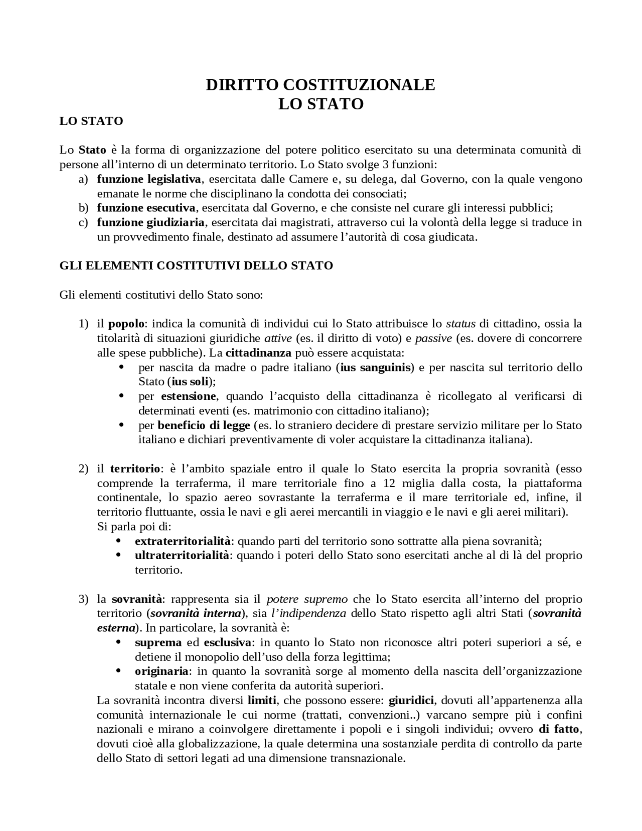 Compendio Di Diritto Costituzionale Ed Simone Docsity