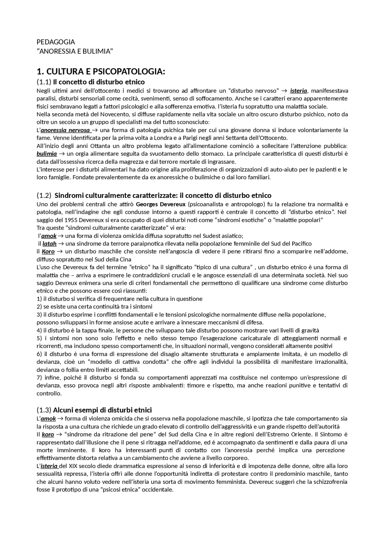 A Gordon Anoressia E Bulimia Docsity