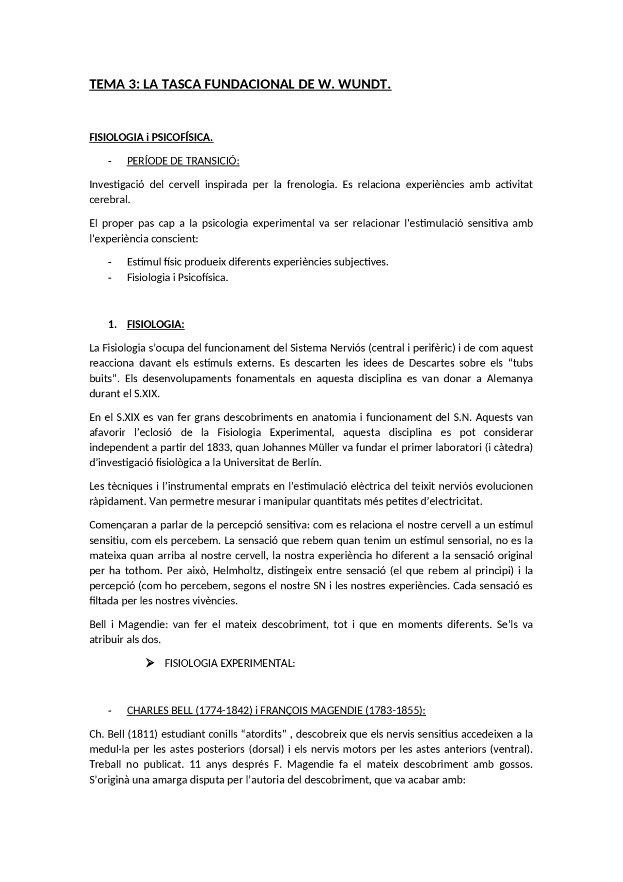 Apunts Detallats Dhistòria De La Psicologia Curs 2019 2020 Docsity