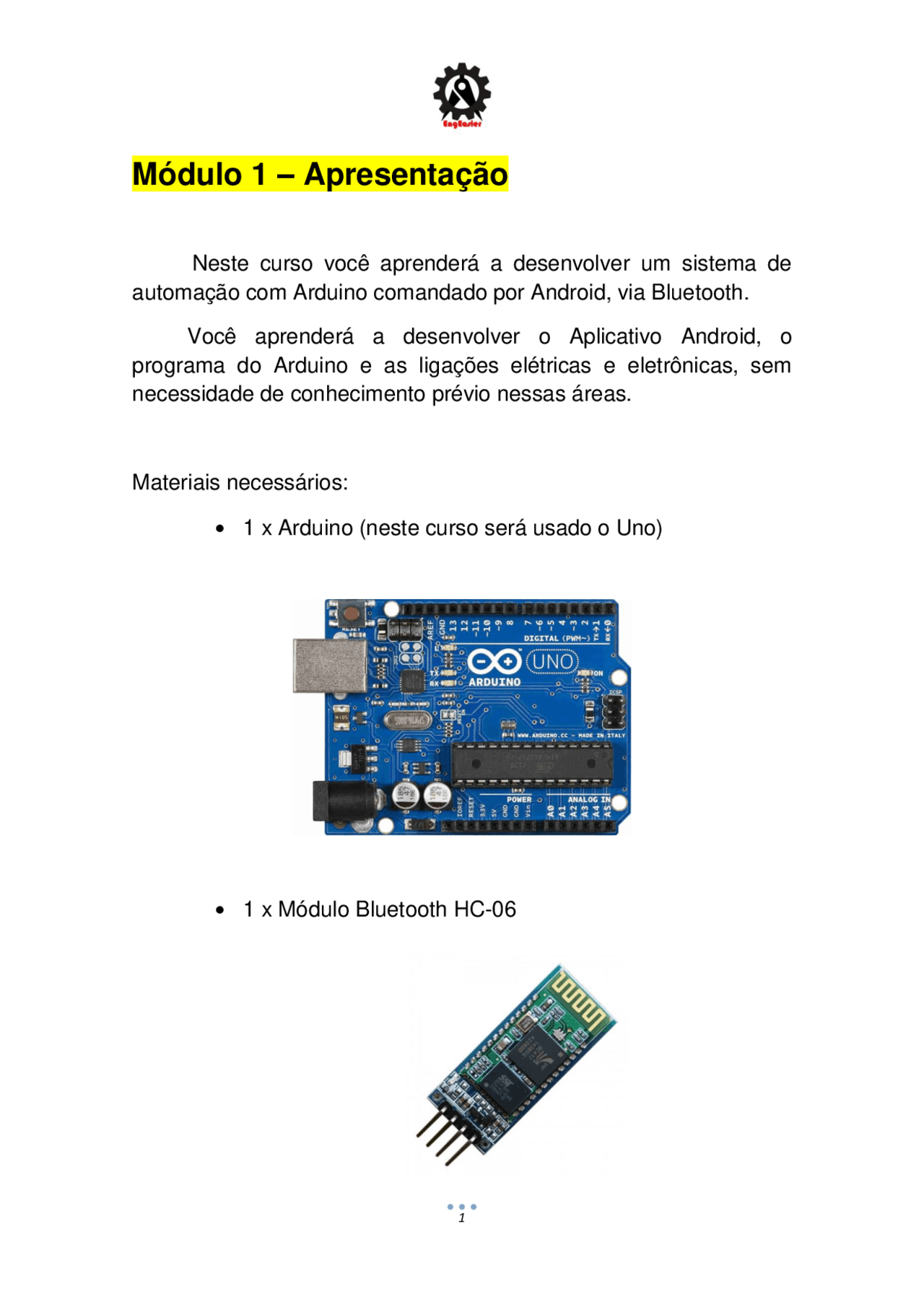 Introdução Sobre Automação Com Arduino Docsity