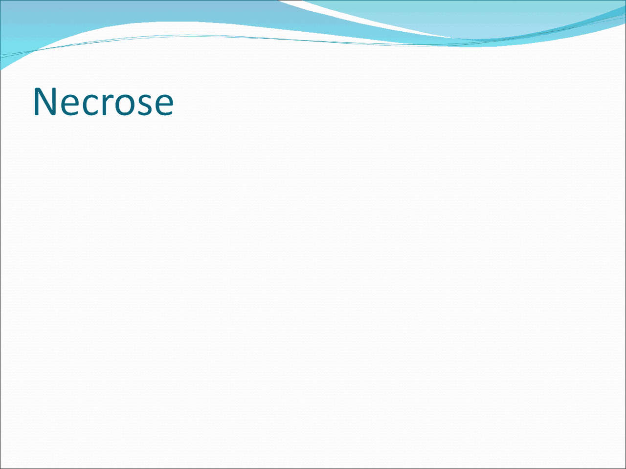 Processo de necrose. - Docsity