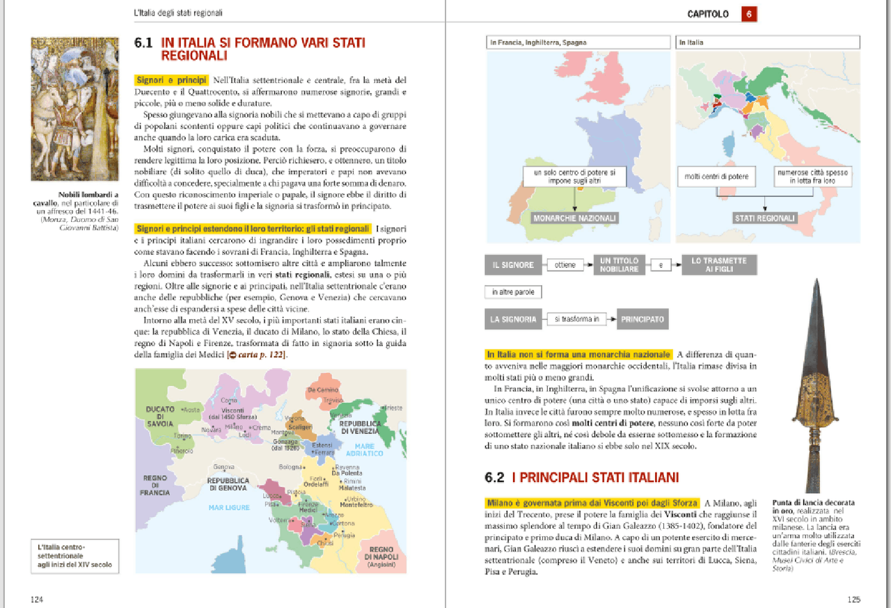 L'Italia delle Signorie - Docsity