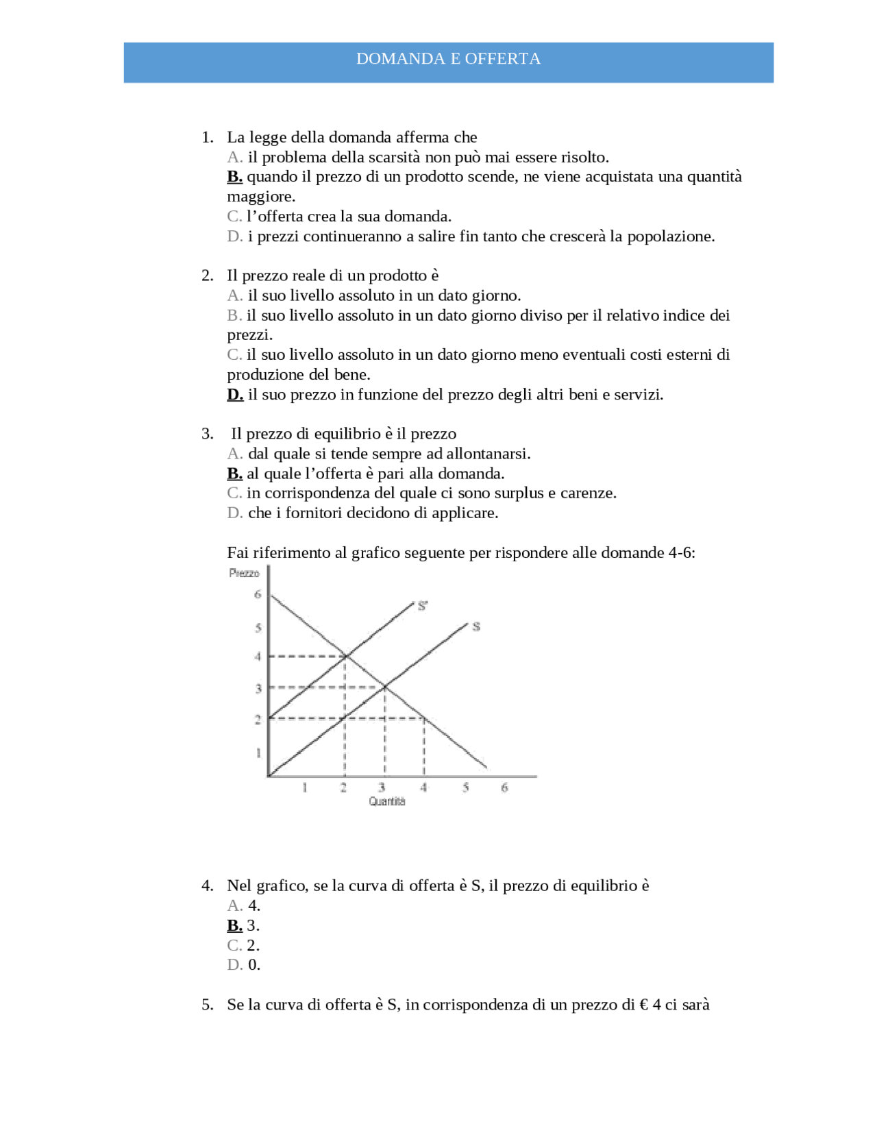 Esercitazioni Microeconomia Docsity