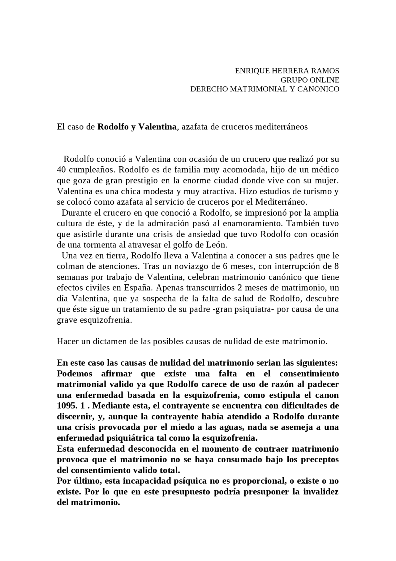 Practica Canonico Rodolfo Docsity