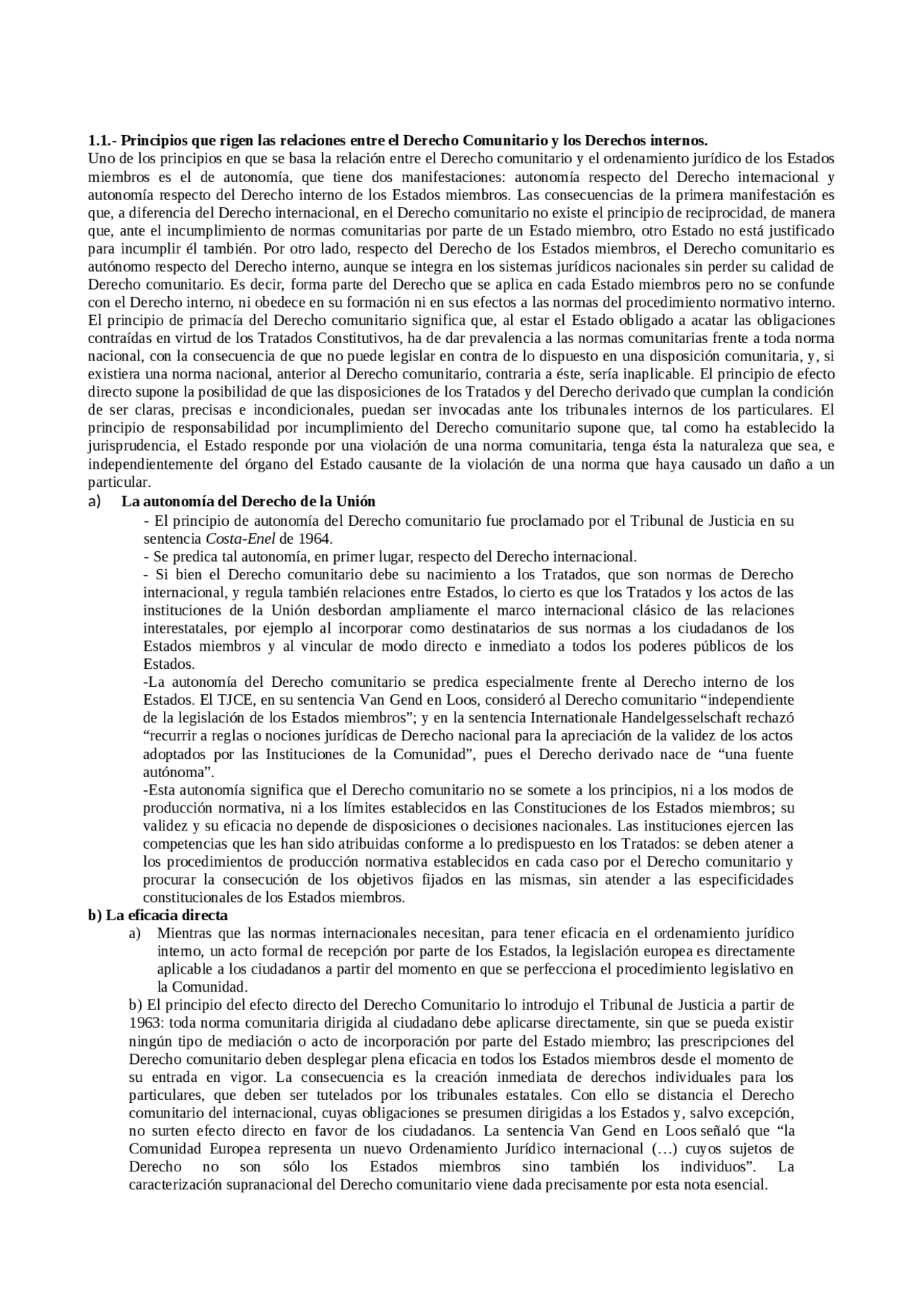 Domande diritto comunitario - Docsity