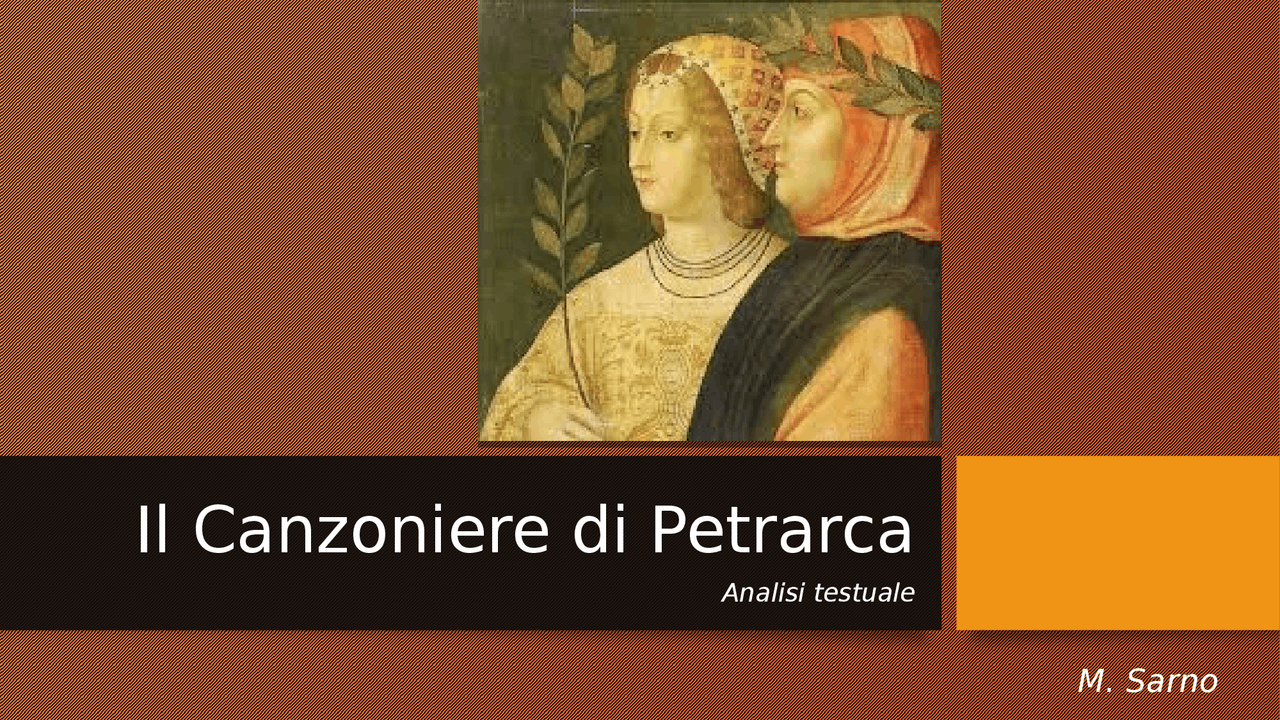 Il Canzoniere Analisi Dei Testi Poetici Slide Di Italiano Docsity