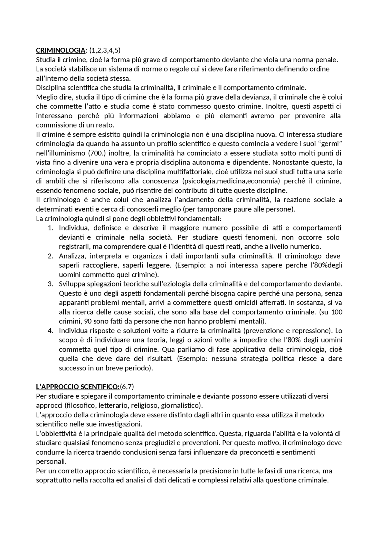 Riassunto Completo Di Criminologia Docsity