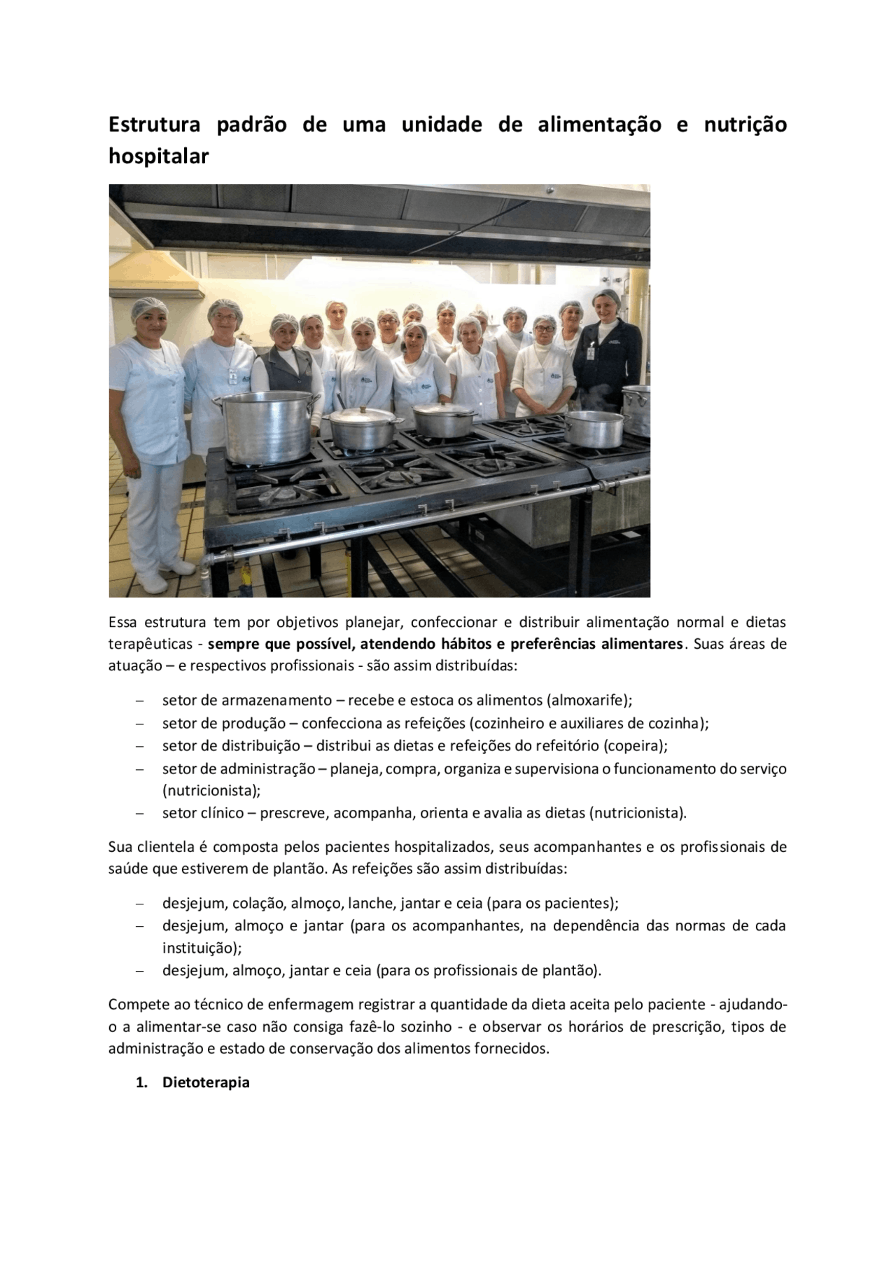 Nutrição Aplicada Ao Técnico De Enfermagem Docsity