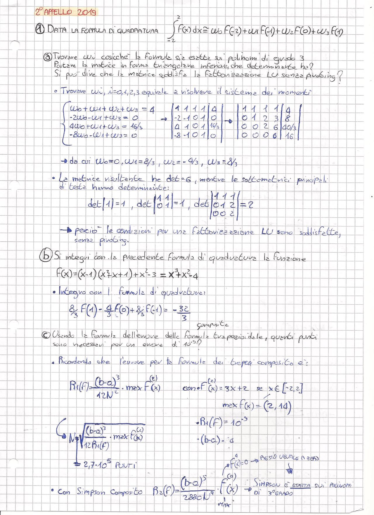 Esercizi Di Calcolo Numerico Esercizi Di Calcolo Numerico Docsity