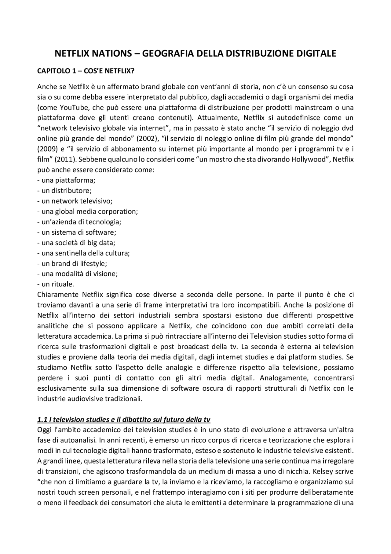 Riassunto libro "Netflix Nations" di Ramon Lobato (ITA) | Sintesi del ...