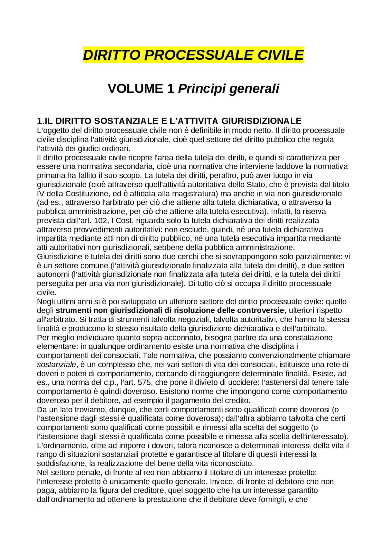 Diritto processuale civile, 9a ed., Giuffrè, Milano, 2017" di F.P. LUISO - Docsity