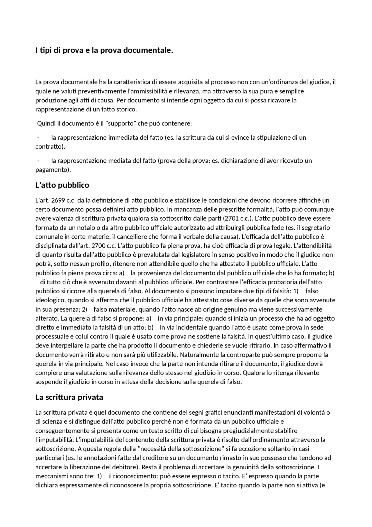 Appunti Procedura Civile Docsity