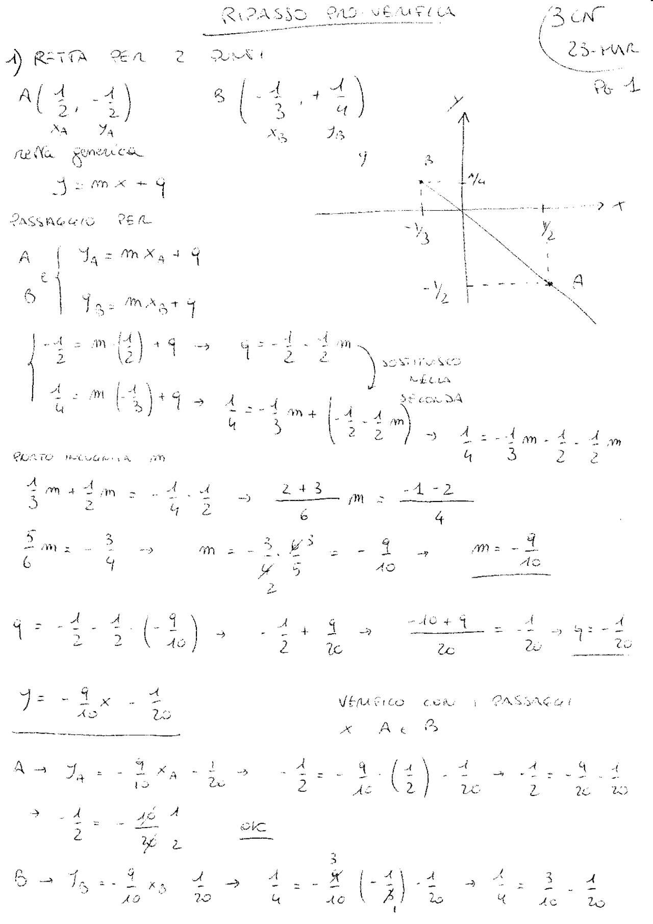 Matematica Appunti Rette Docsity