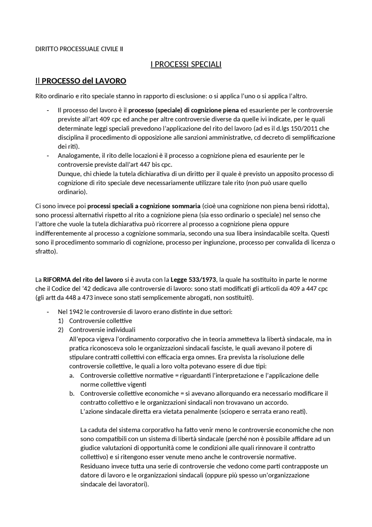 Diritto Processuale Civile Sintesi Manuale Luiso Docsity