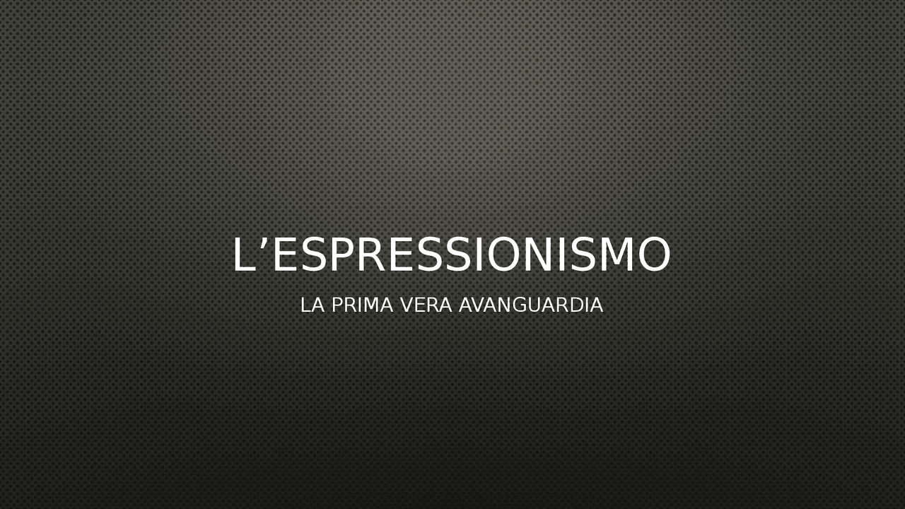 Avanguardie artistiche: l'espressionismo - Docsity