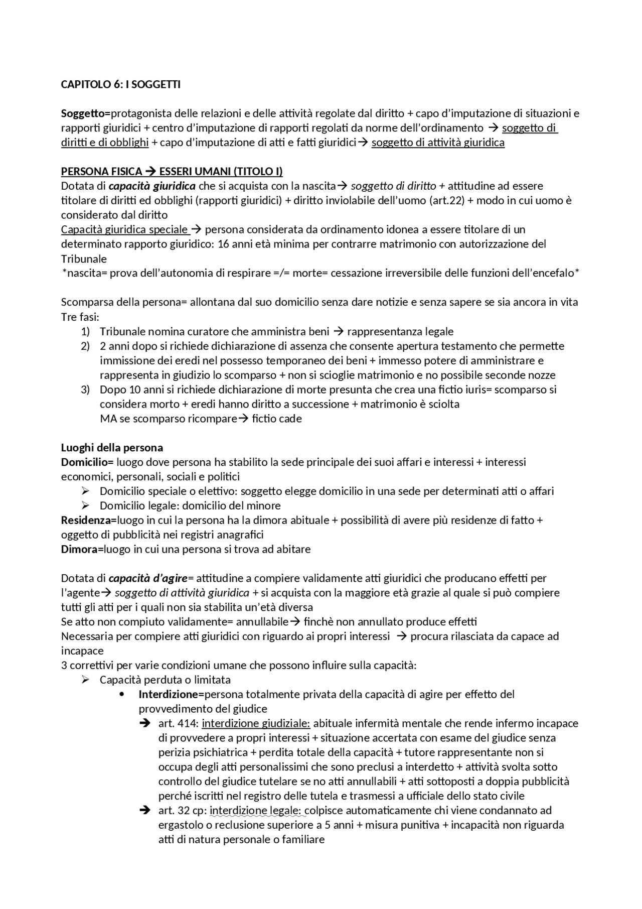 Soggetti Diritto Privato Docsity