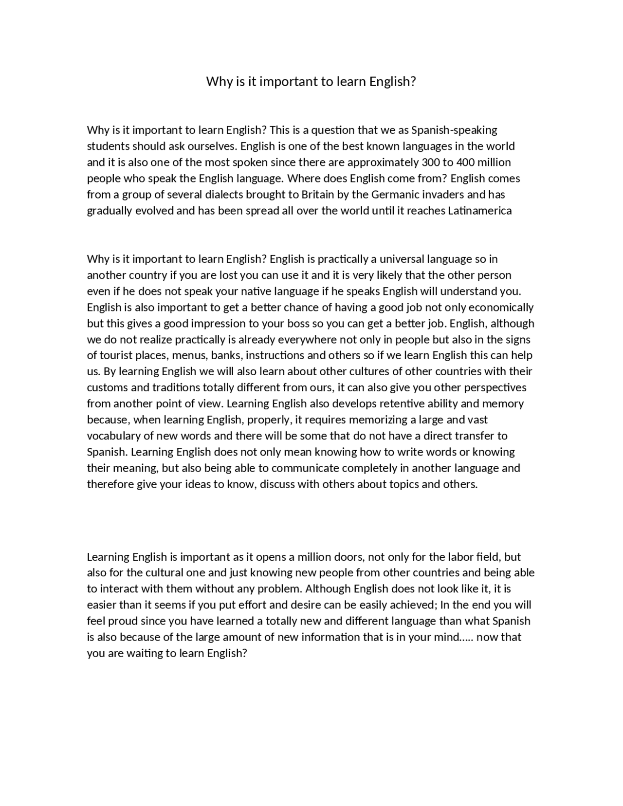 Why Is Important Learn English Docsity why-is-important-learn-english-docsity