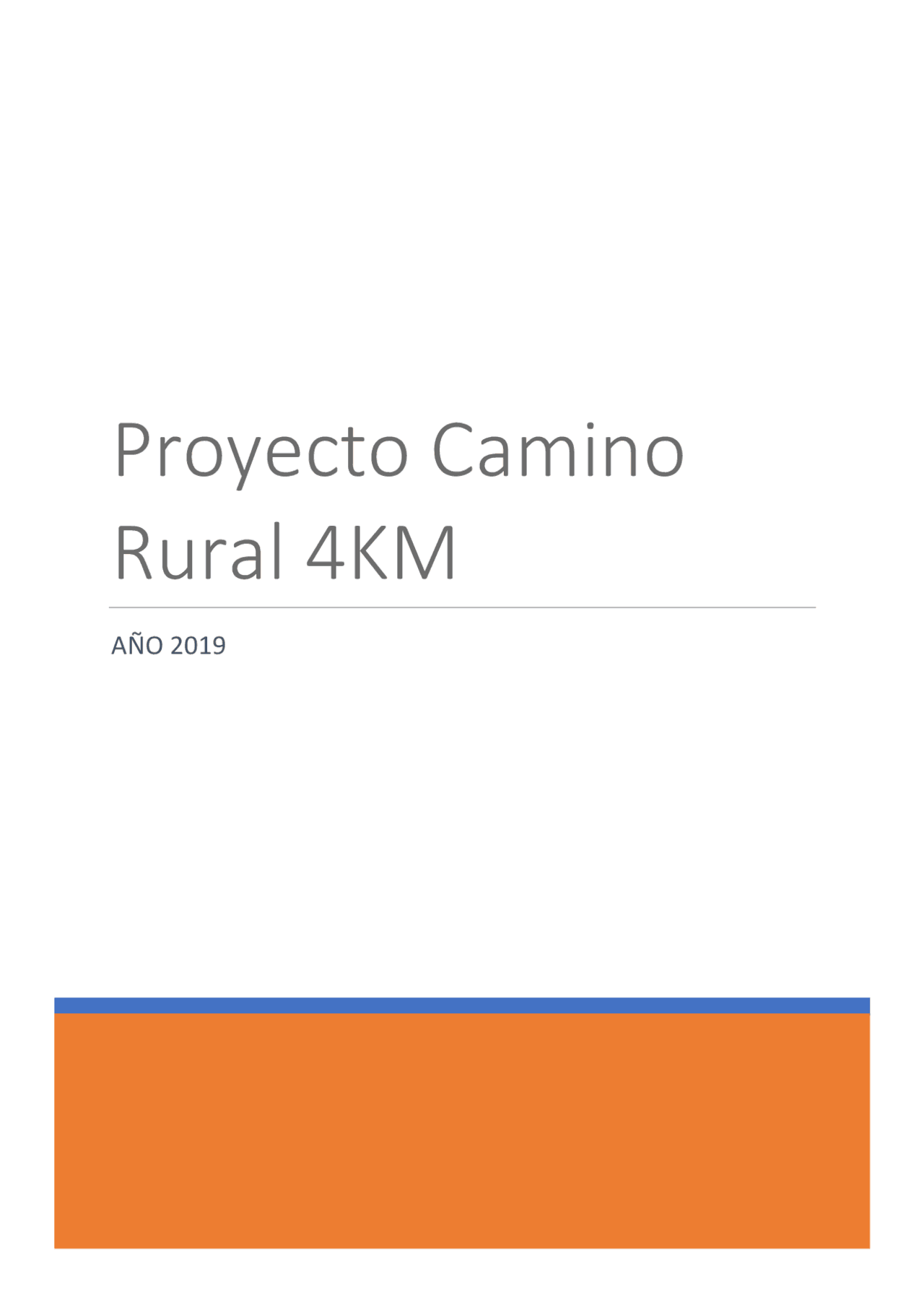 Realiazacion de un camino rural - Docsity